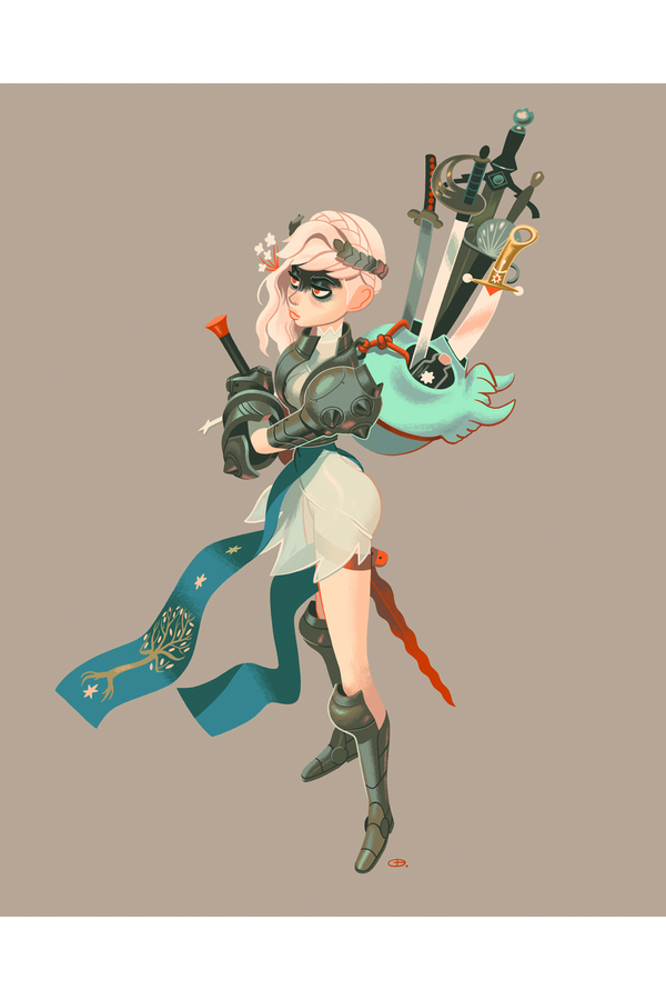 "Sword Collector" by Glen Brogan - Hero Complex Gallery