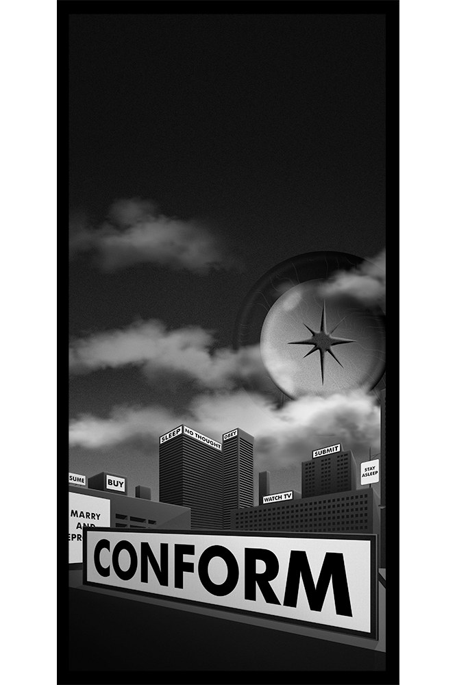 "They Live" by Steven Bonner - Hero Complex Gallery