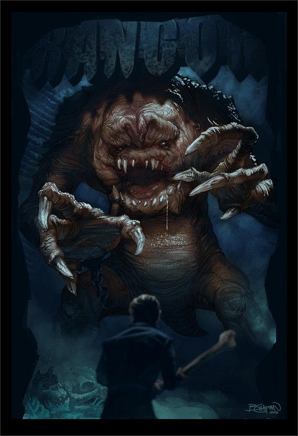 "THE RANCOR...and LUKE!!" by Barret Chapman - Hero Complex Gallery