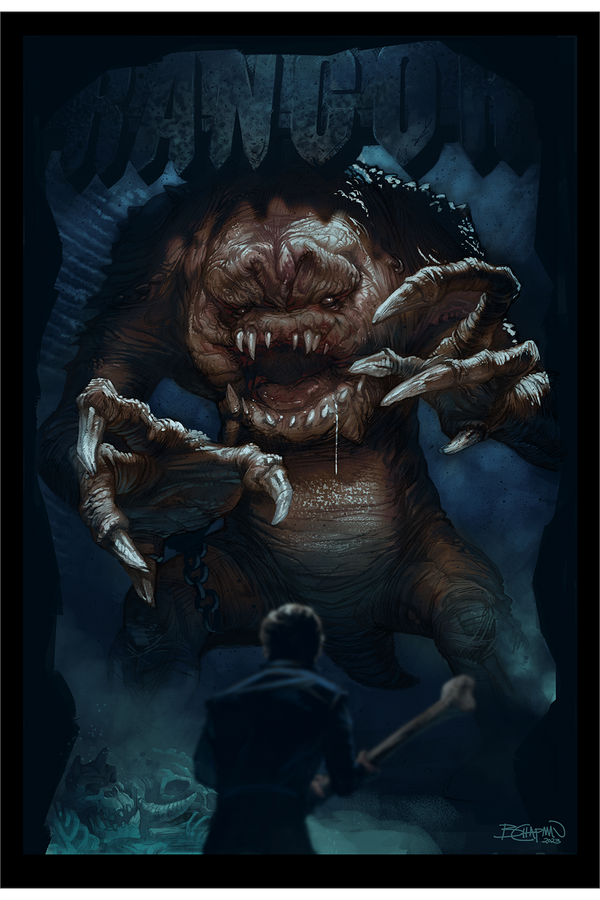 "THE RANCOR...and LUKE!!" by Barret Chapman - Hero Complex Gallery