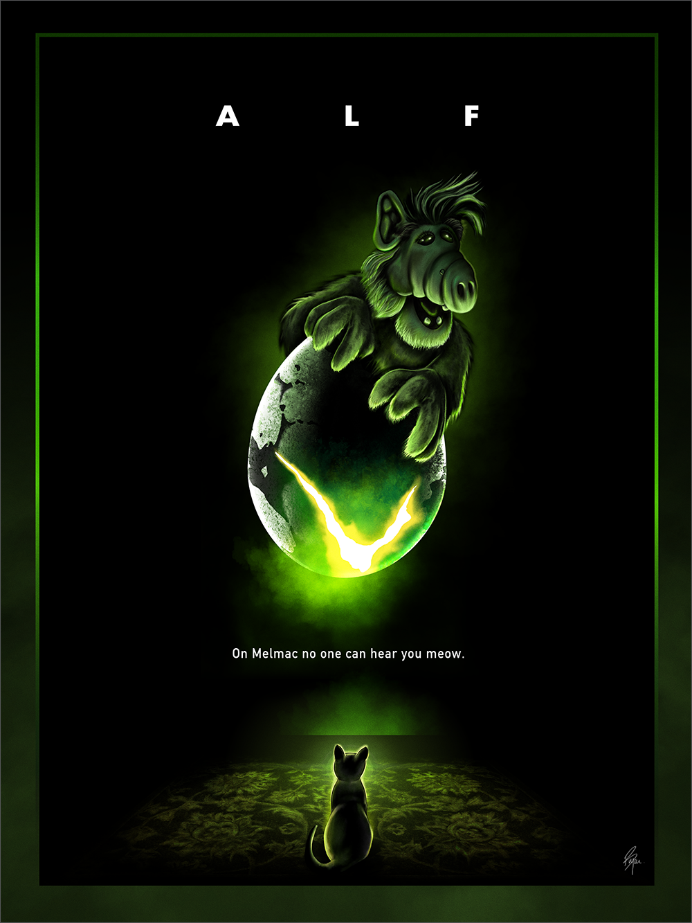 "Alien Life Form" Art Variant by Bryan Johnson - Hero Complex Gallery