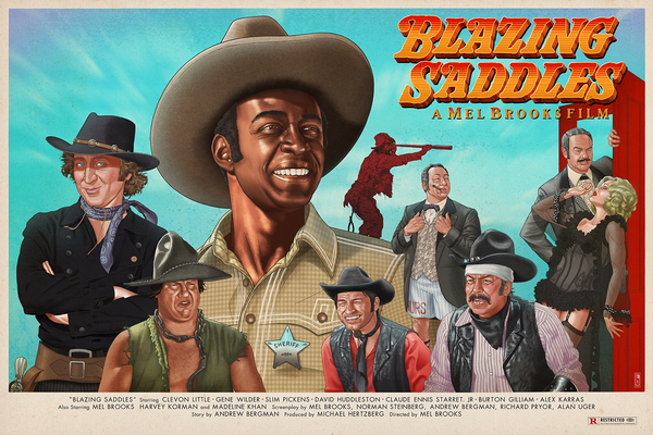 "BLAZING SADDLES 50" Blue Sky Variant by Bowman - Hero Complex Gallery