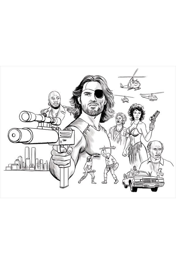 "Snake Plissken, The Deadliest Man Alive" Sketch Ink Variant by ...