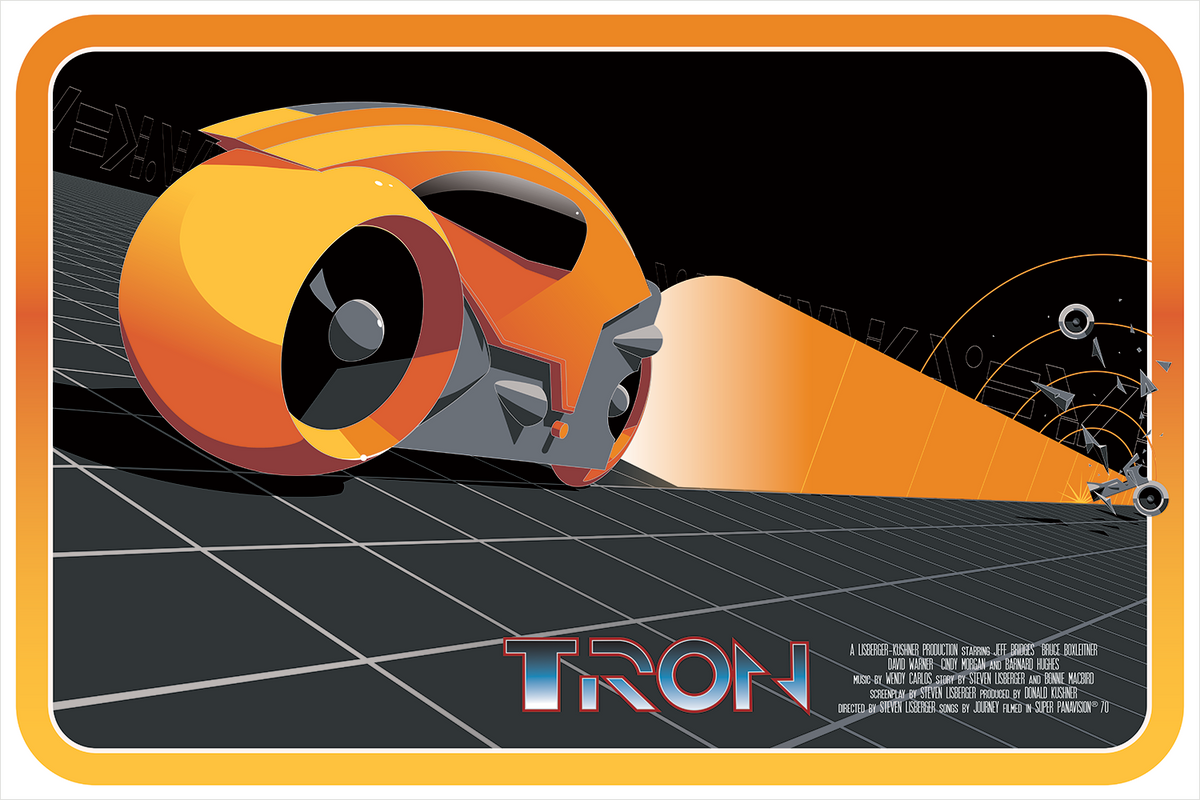 "Lightcycle Yellow - Redux" by Craig Drake - Hero Complex Gallery