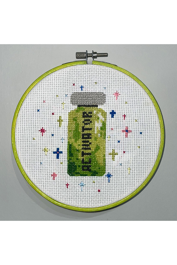 "Activator" Activator Green Cross Stitch Original by Emily Larrabee ...