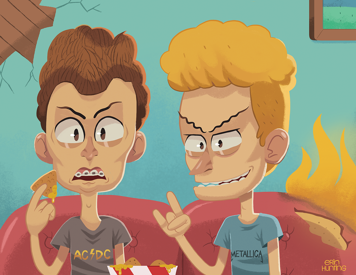 "Beavis and Butthead" by Erin Hunting - Hero Complex Gallery