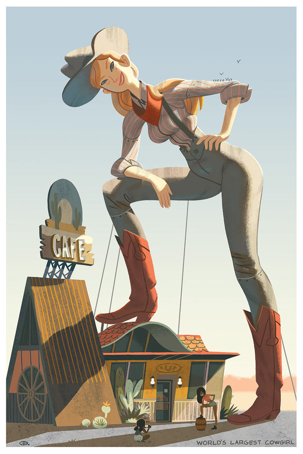16. "Cowgirl" by Glen Brogan - Hero Complex Gallery