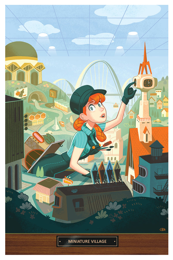 5. "Miniature Village" by Glen Brogan - Hero Complex Gallery