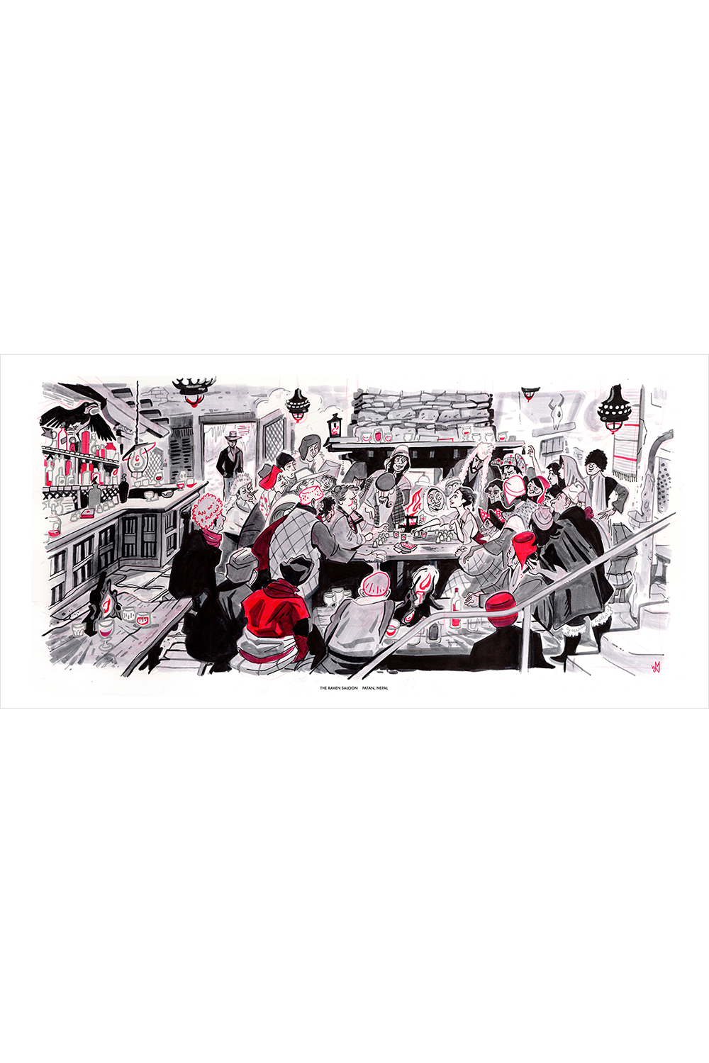 "The Raven Saloon" by Joey Mason - Hero Complex Gallery