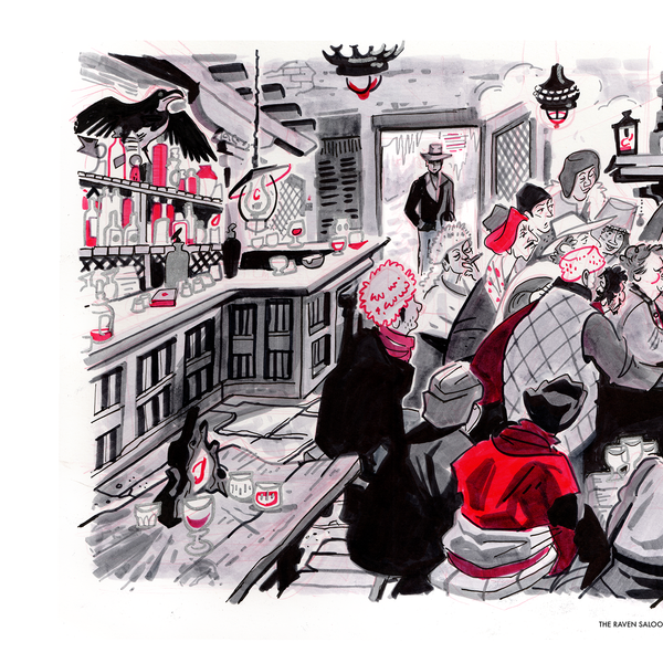"The Raven Saloon" by Joey Mason - Hero Complex Gallery