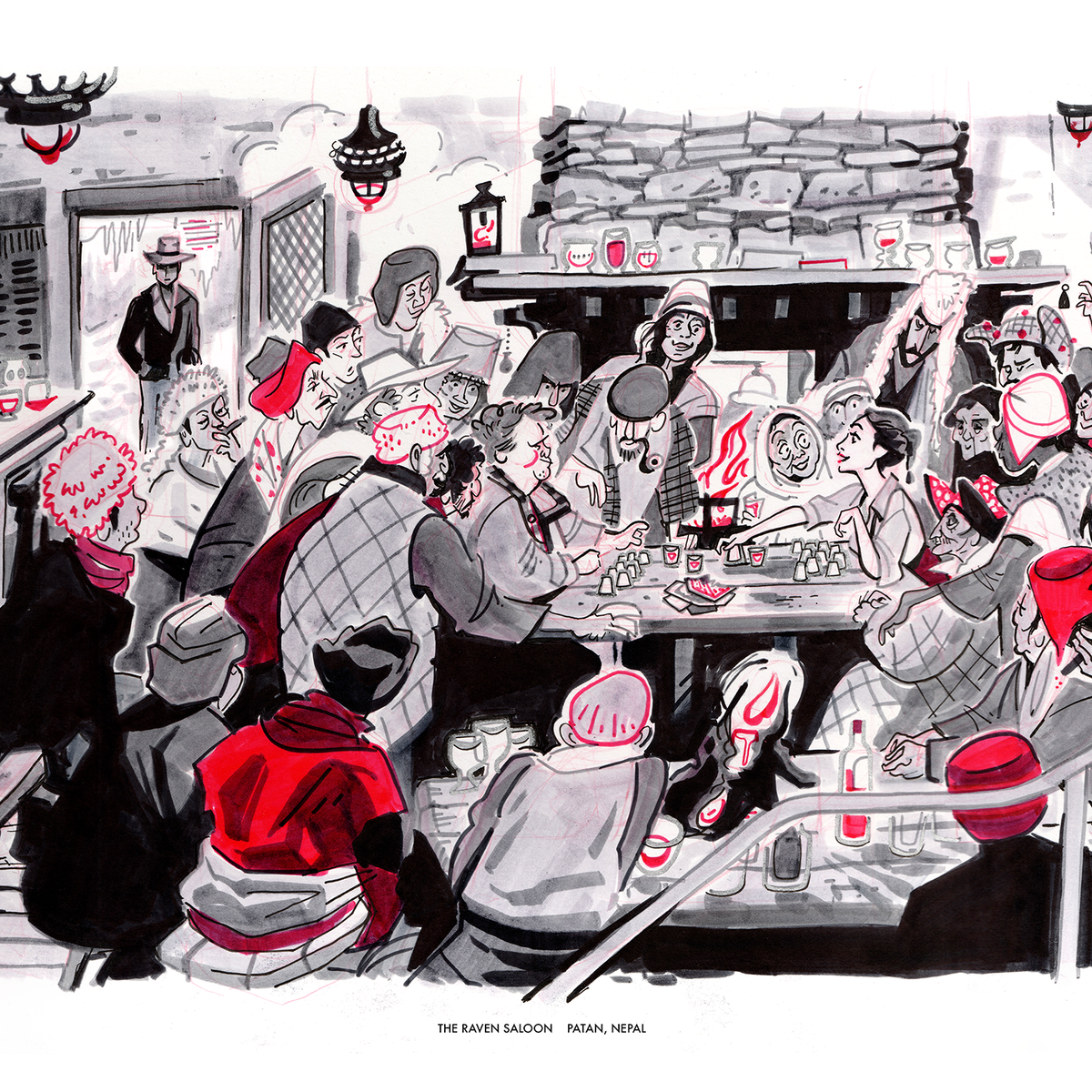 "The Raven Saloon" by Joey Mason - Hero Complex Gallery