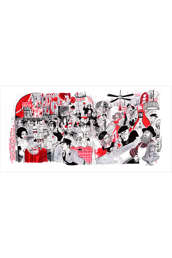 "El Sleezo Cafe" Original by Joey Mason - Hero Complex Gallery