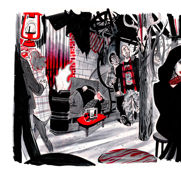 "Laughlin City Bar" Original by Joey Mason - Hero Complex Gallery