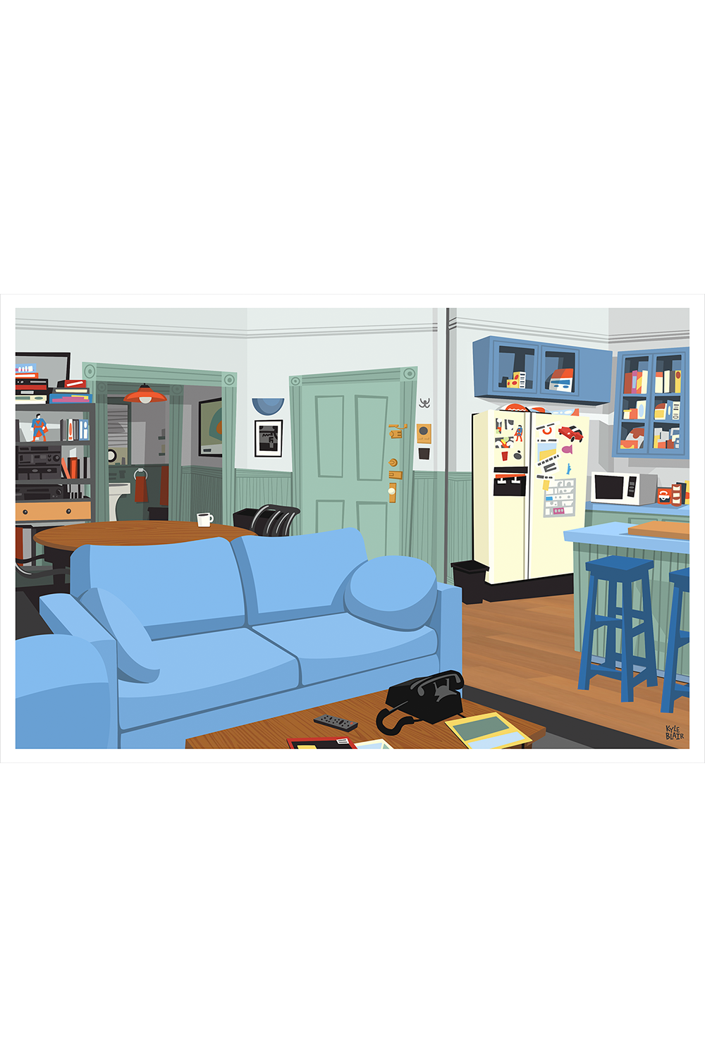 "Jerry’s Apartment" by Kyle Blair - Hero Complex Gallery