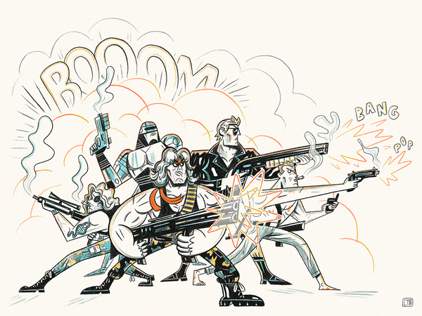 "Boom, Bang, Pow!" by Luke T Benson - Hero Complex Gallery