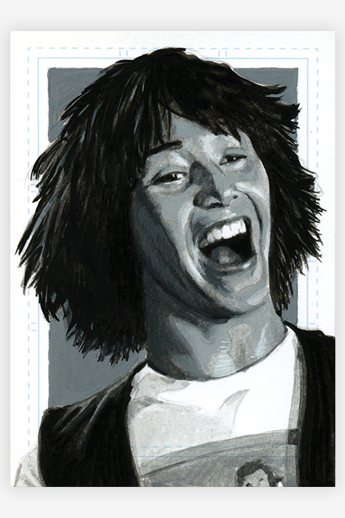 "Theodore 'Ted' Logan, III" by Robin Springett - Hero Complex Gallery