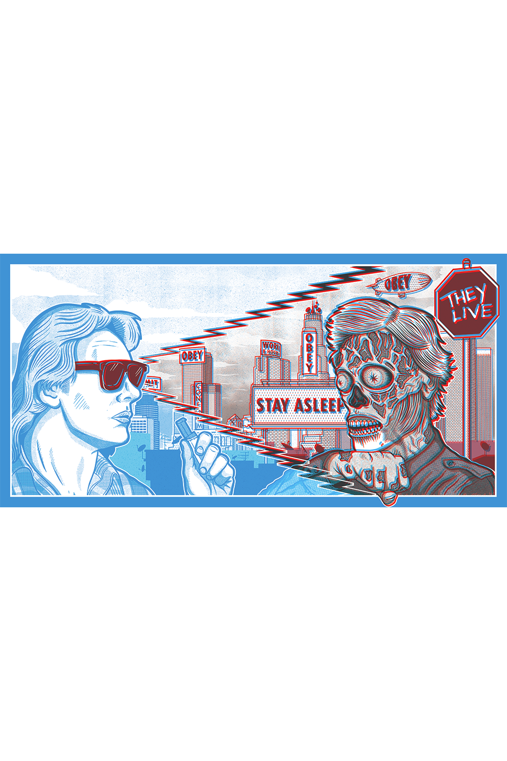 "THEY LIVE ANAGLYPH" Variant by Scott Neilson - Hero Complex Gallery