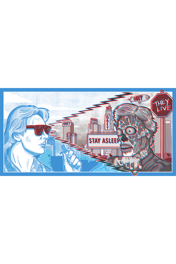 "THEY LIVE ANAGLYPH" Variant by Scott Neilson - Hero Complex Gallery