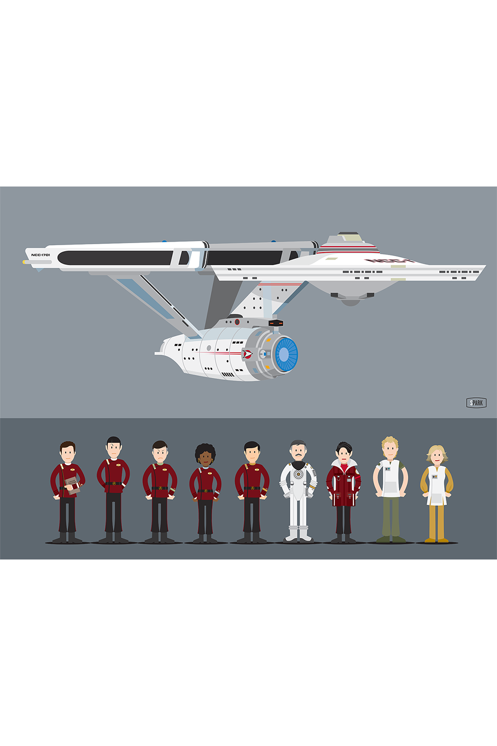 "KHAAANNN!" The OG Crew Variant by Scott Park - Hero Complex Gallery