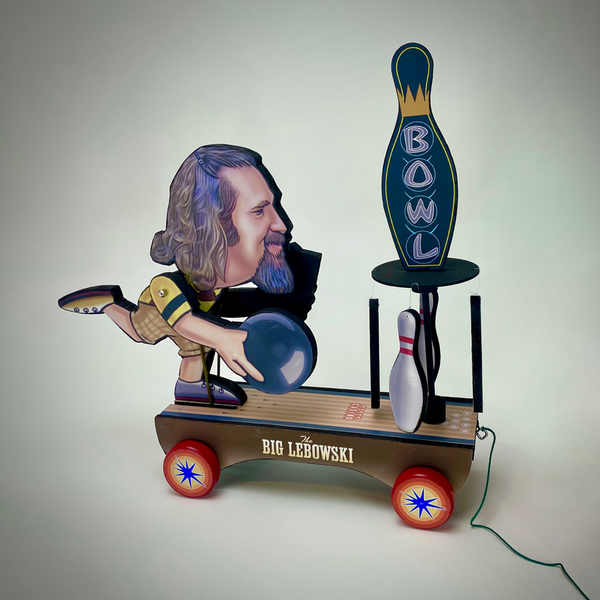 "Big Lebowski Animated Wooden Toy" by Steve Casino - Hero Complex Gallery