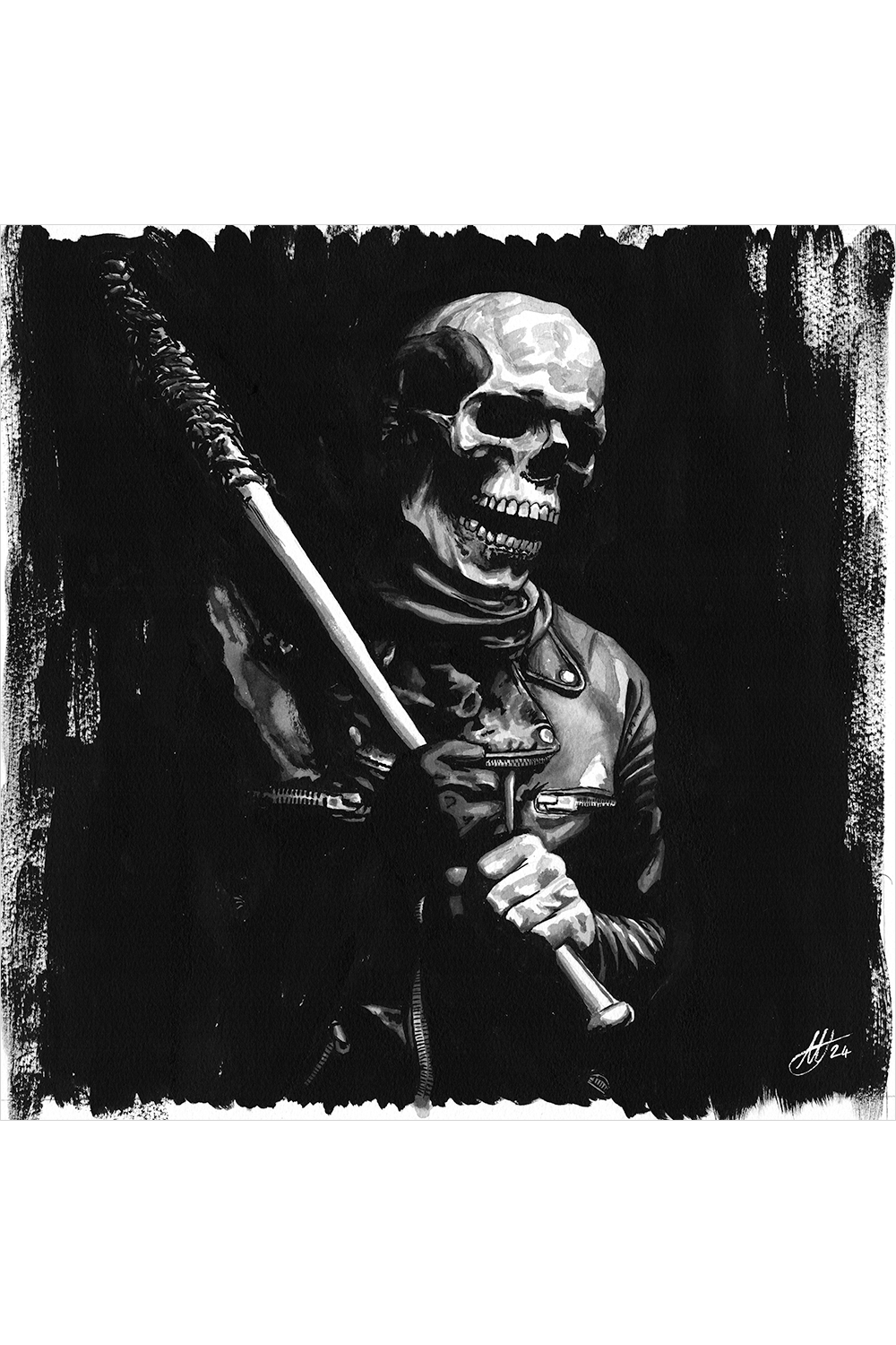 "Negan" Original by Tony Hodgkinson - Hero Complex Gallery