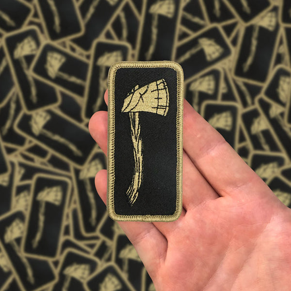"Hatchet Gold" Patch by Matthew Johnson - Hero Complex Gallery