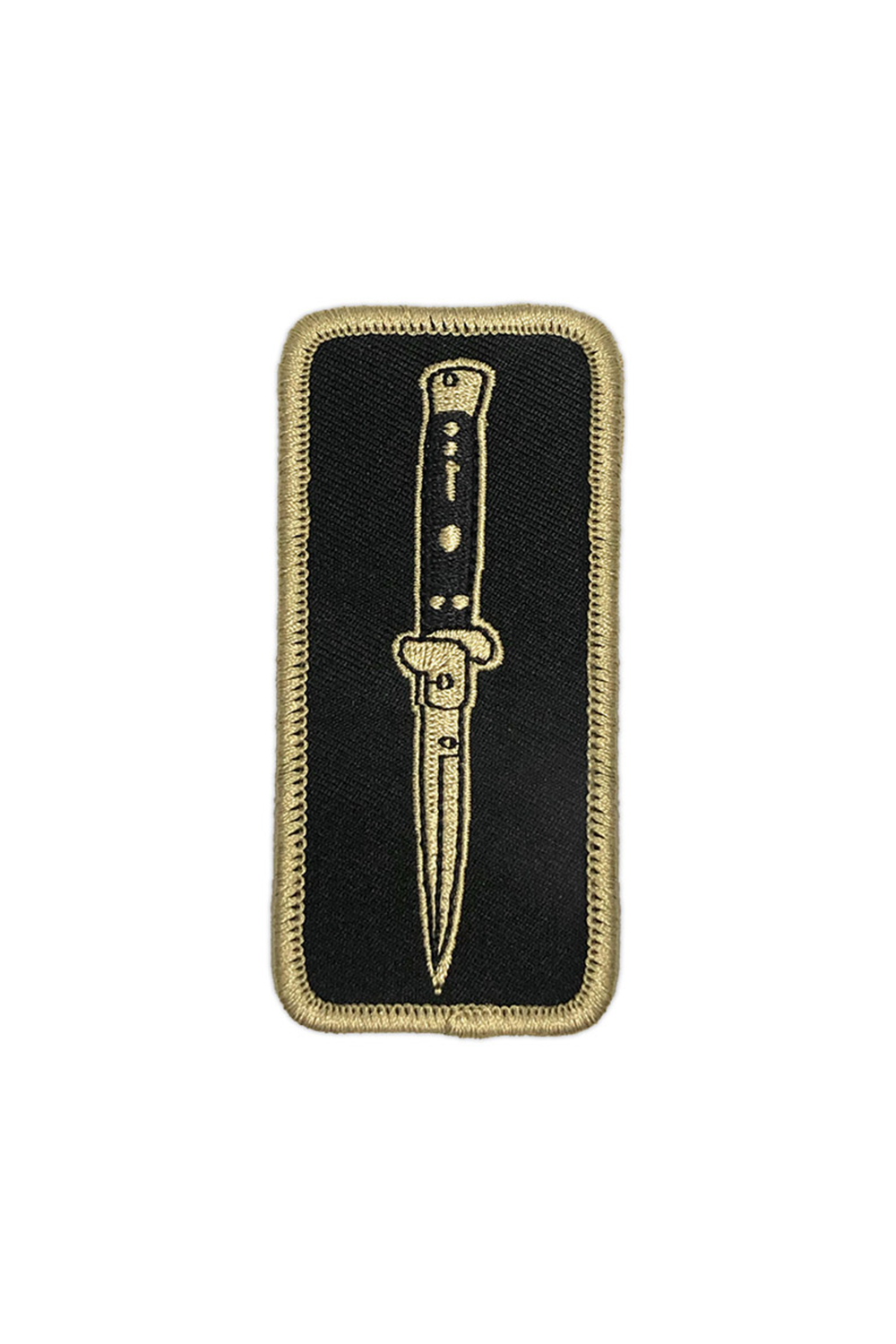 "Switchblade Gold" Patch by Matthew Johnson - Hero Complex Gallery