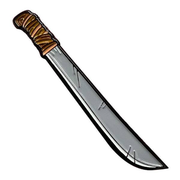 856. "Machete Gray" Pin by Matthew Johnson - Hero Complex Gallery