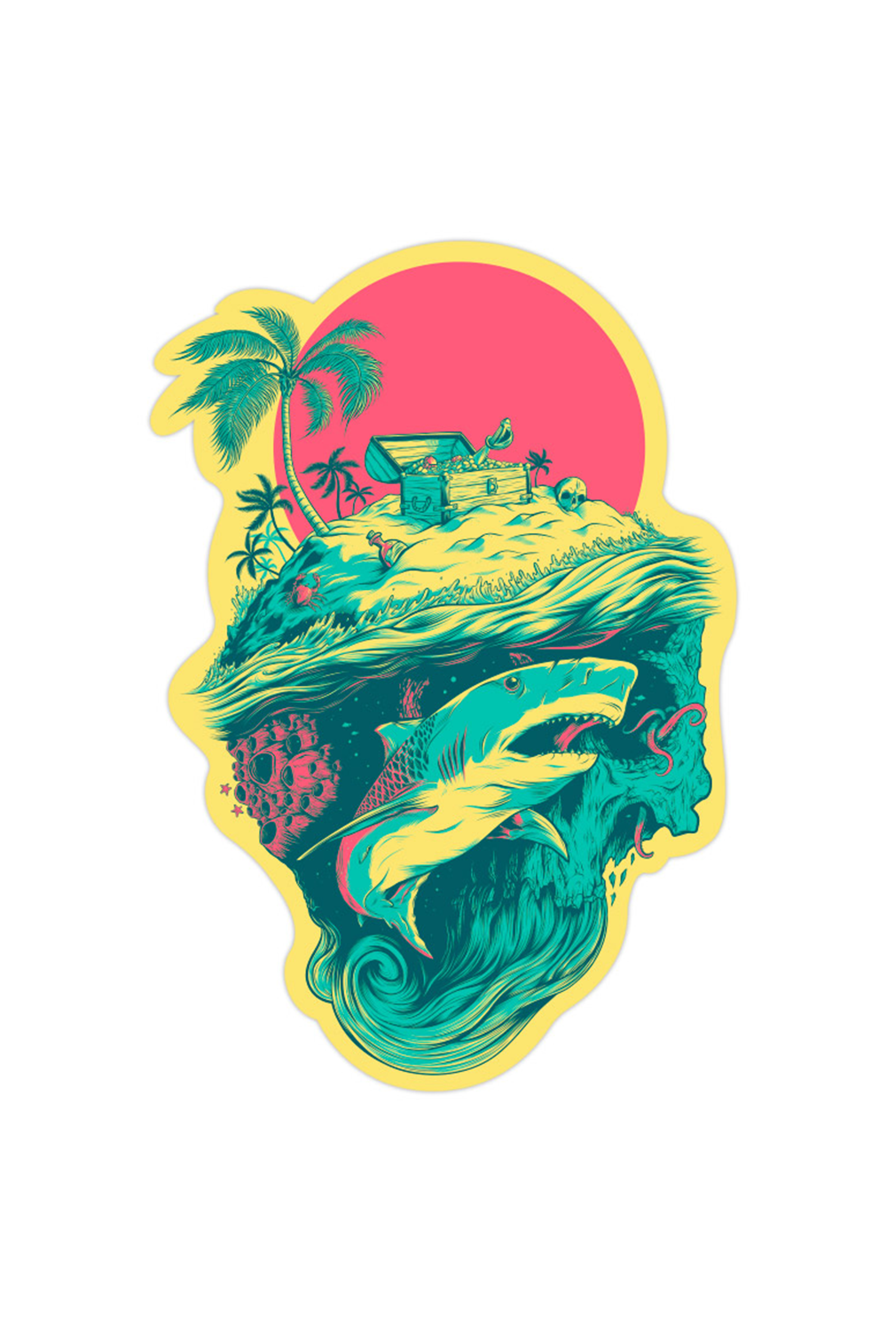 "Secrets of the Deep" Sticker by Matthew Johnson - Hero Complex Gallery