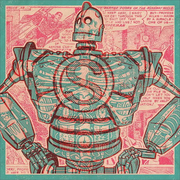 "IRON GIANT ANAGLYPH" by Scott Neilson Concepts - Hero Complex Gallery