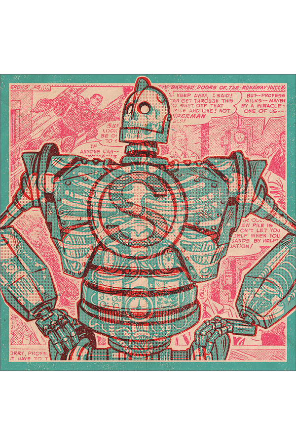 "IRON GIANT ANAGLYPH" by Scott Neilson Concepts - Hero Complex Gallery