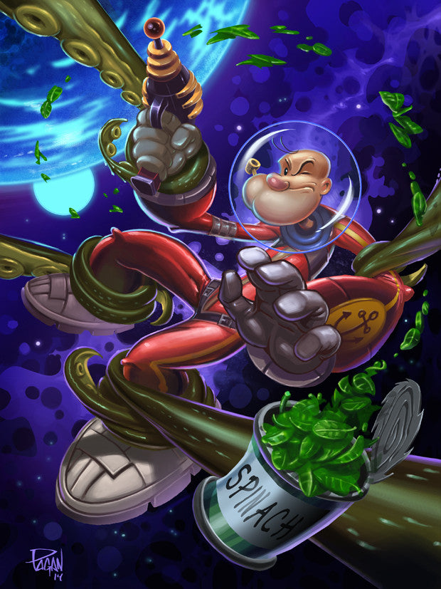 "SCI-FI Popeye" by Augie Pagan - Hero Complex Gallery