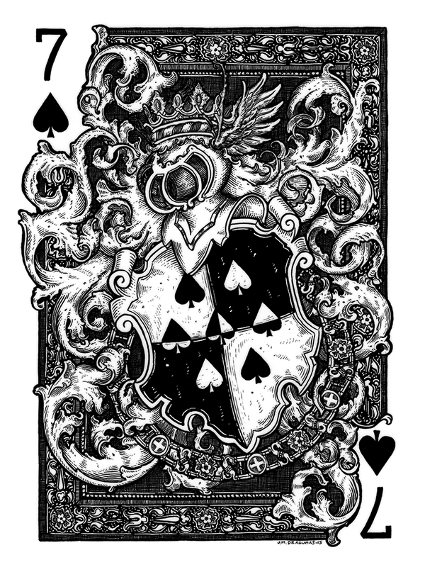 7 of Spades Original by Joe Dragunas - Hero Complex Gallery