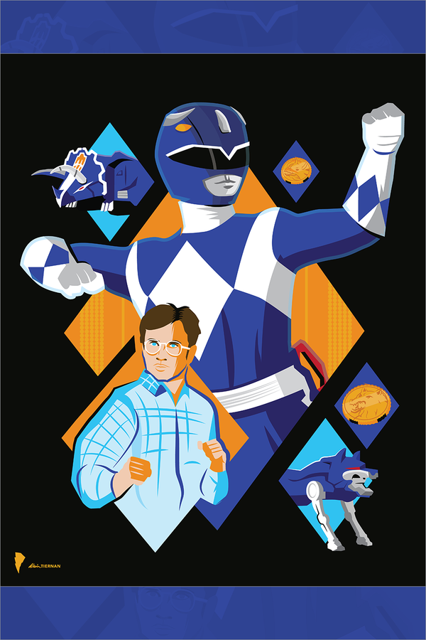 "Blue Power Ranger" by Kevin Tiernan - Hero Complex Gallery