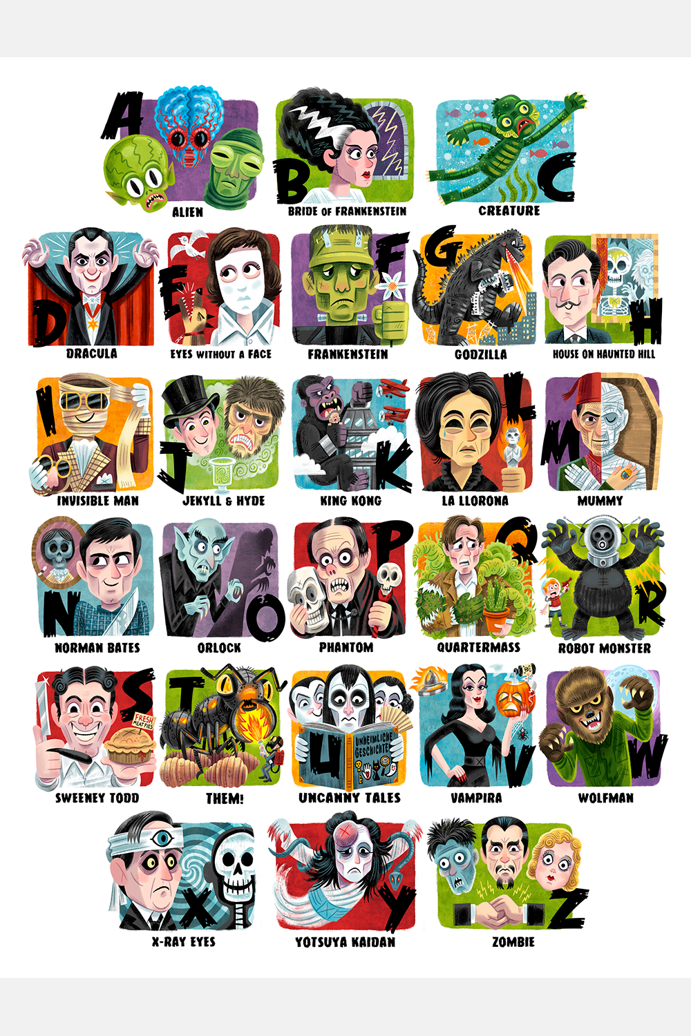 "Now I fear my A,B,Cs (1919-1963)" by Luke Flowers - Hero Complex Gallery