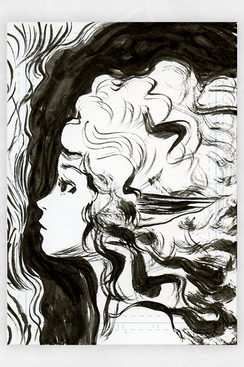 "Skull Knight and Danan" Diptych by Isip Xin - Hero Complex Gallery