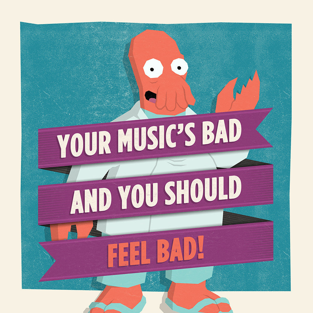 "Your Music's Bad" by William Henry - Hero Complex Gallery